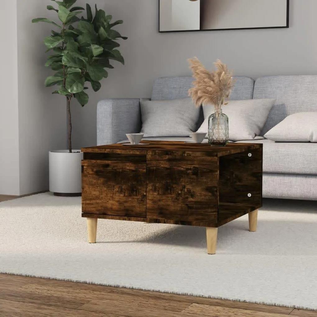 vidaXL Konferenční stolek 55x55x36,5 cm kompozitní dřevo [821078] Barva: hnědý dub