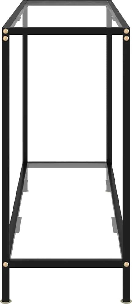 Konzolový stolek průhledný 120 x 35 x 75 cm tvrzené sklo 322839