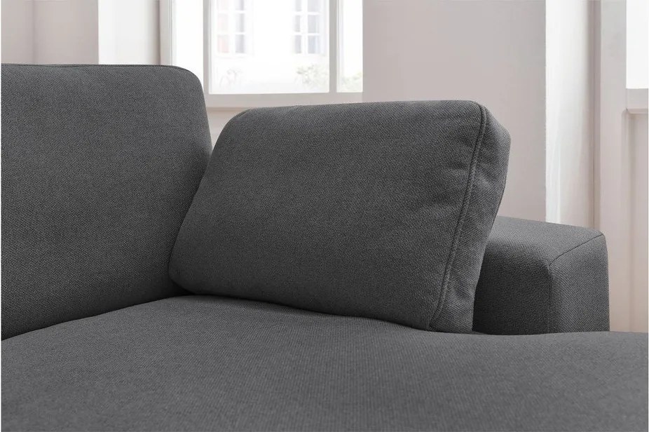 Tmavě šedá rohová pohovka Belair – Bobochic Paris