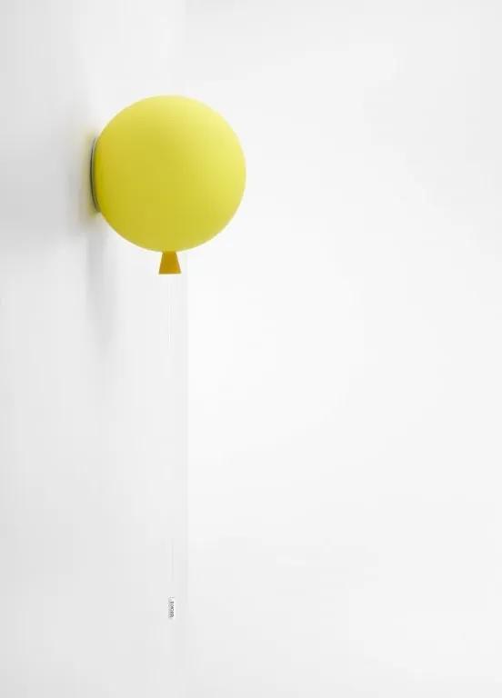 Brokis Memory skleněné nástěnné svítidlo Barva: Žlutá, Velikost: Ø 250 mm, Povrch skla: Lesklý