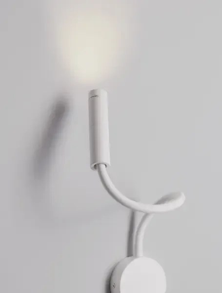 LED bílé nástěnné svítidlo Sonica