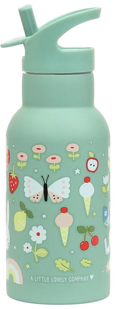 A Little Lovely Company - nerezová láhev na pití, 350 ml  - radost