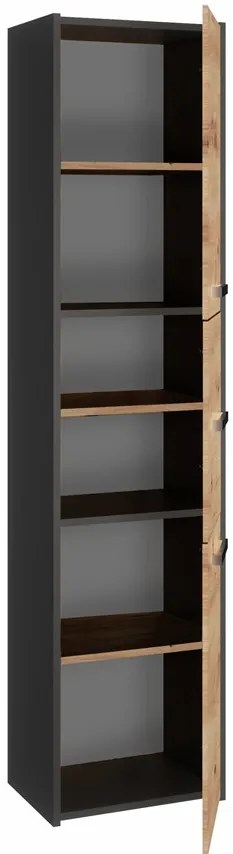 Koupelnová skříňka S43 Antracit + dub artisan