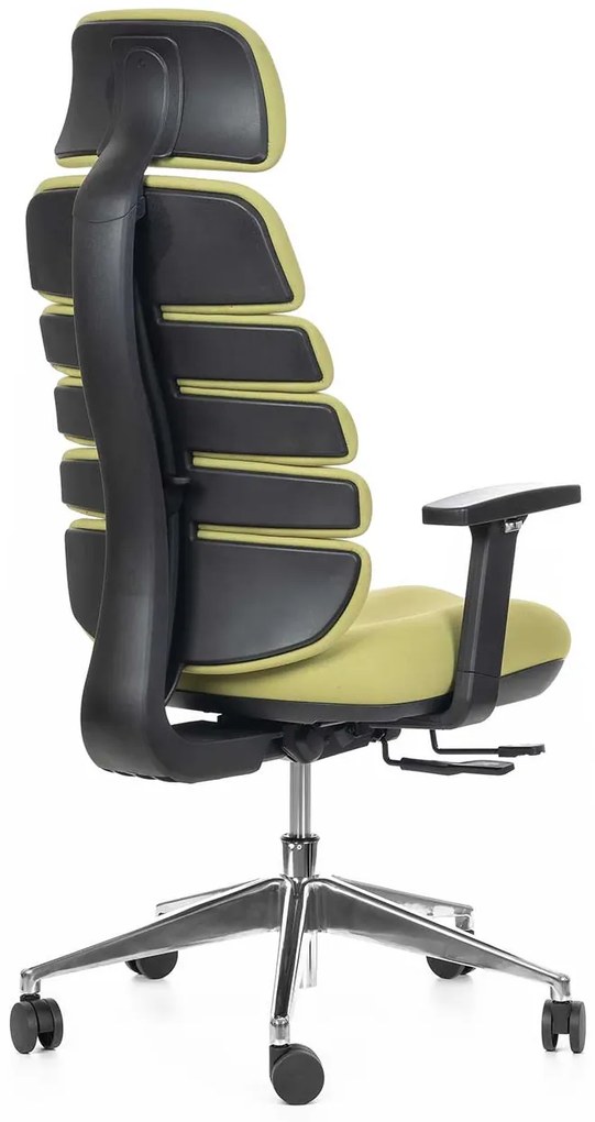 MERCURY Ergonomická kancelářská židle WORKEASE - zelená látka
