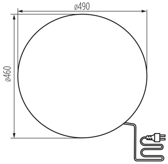 Kanlux 36592 - Venkovní lampa STONO 1xE27/25W/230V pr. 49 cm IP65