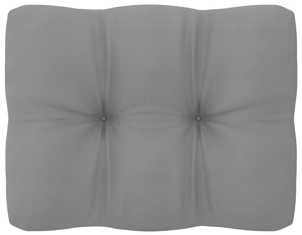 314424 vidaXL Poduška na pohovku z palet šedá 50 x 40 x 10 cm