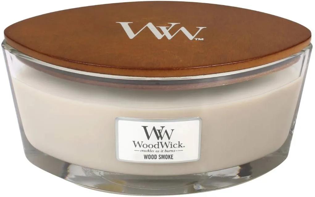 WoodWick – HearthWick vonná svíčka Kouř z cedrového dřeva, 453 g