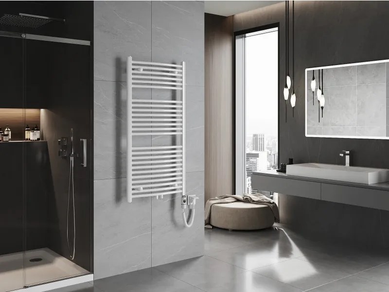 Mexen Ares, elektrické topné těleso 1200x600 mm + topná tyč 600 W, bílá, W102-1200-600-2600-20
