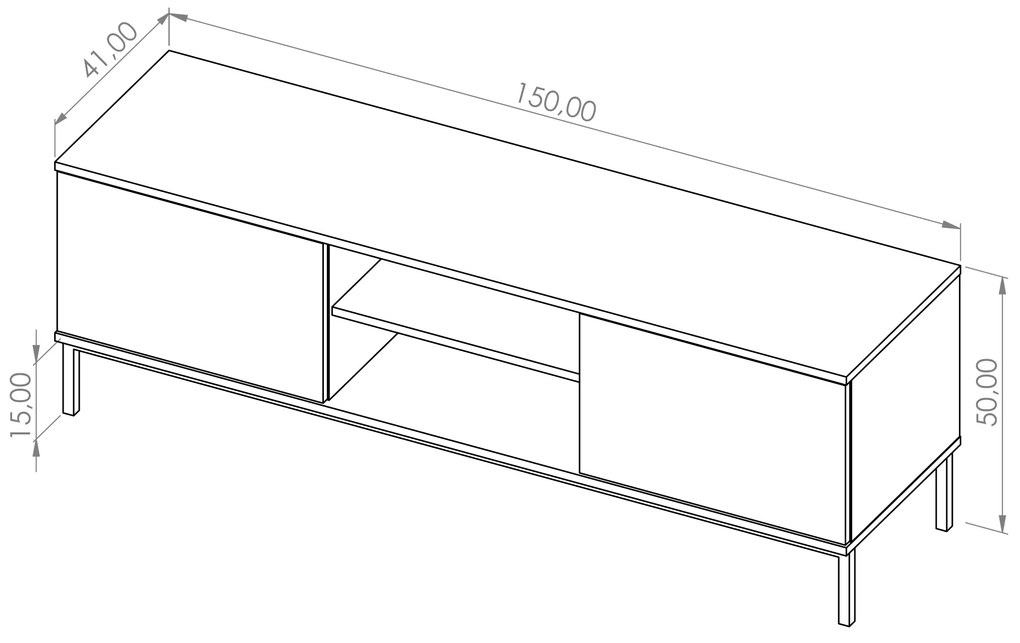 Tv stolek Quebec 2D (hikora). 1051876