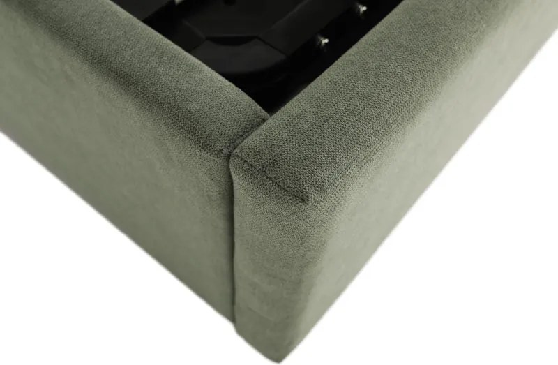 Postel ELSIE 160x200, čalouněná, mentolová látka Kondela 0000276279