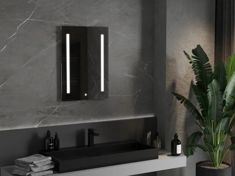 Mexen Remi osvětlené koupelnové zrcadlo 50 x 70 cm, LED 6000K, protimlžící - 9804-050-070-611-00