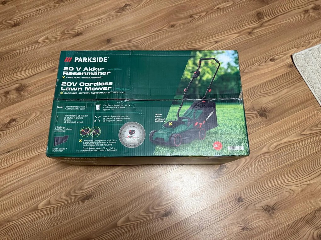 Parkside Aku Sekačka Na Trávu Parm 20-LI A1