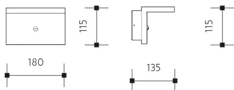 LED Venkovní nástěnné svítidlo NATURA LED/12W/230V 4000K IP65 hnědá/antracit