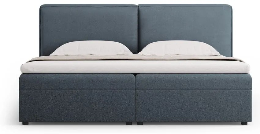 Modrá boxspring postel s úložným prostorem 160x200 cm Arendal – Cosmopolitan Design