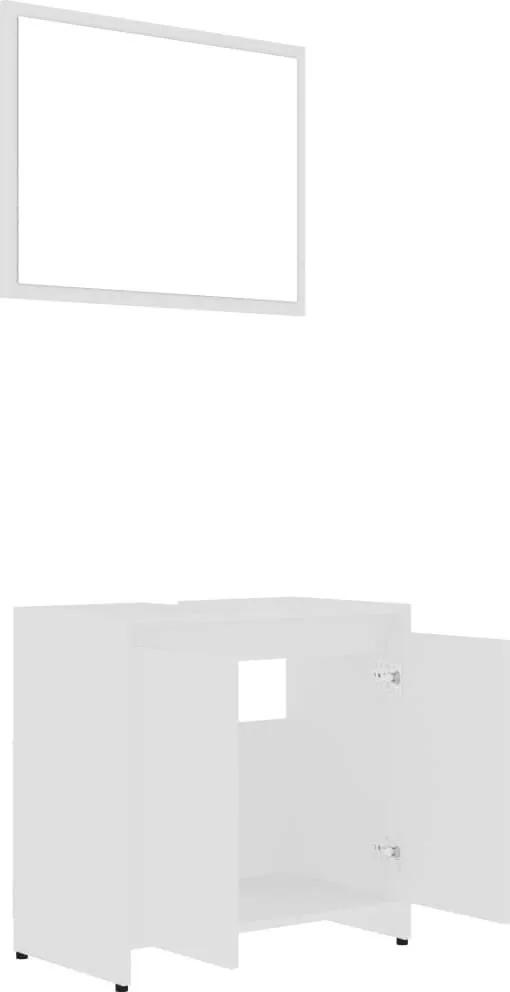 vidaXL 4dílný set koupelnového nábytku dřevotříska [3056889] Barva: dub sonoma