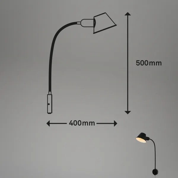 Briloner - Nástěnná lampa BRELLO 1xE27/10W/230V
