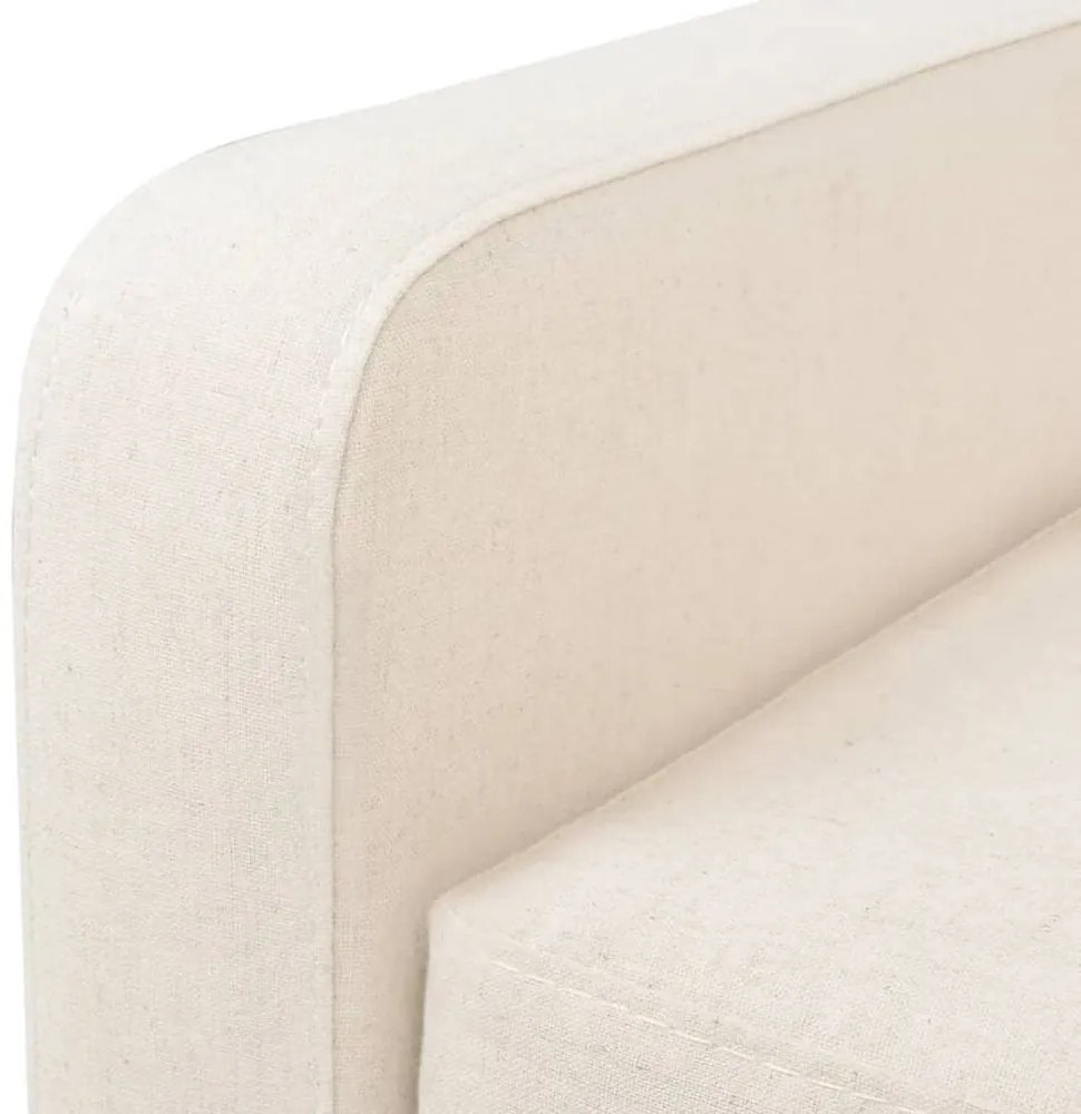 Petromila Trojmístná sedačka, textilní čalounění, krémově bílá