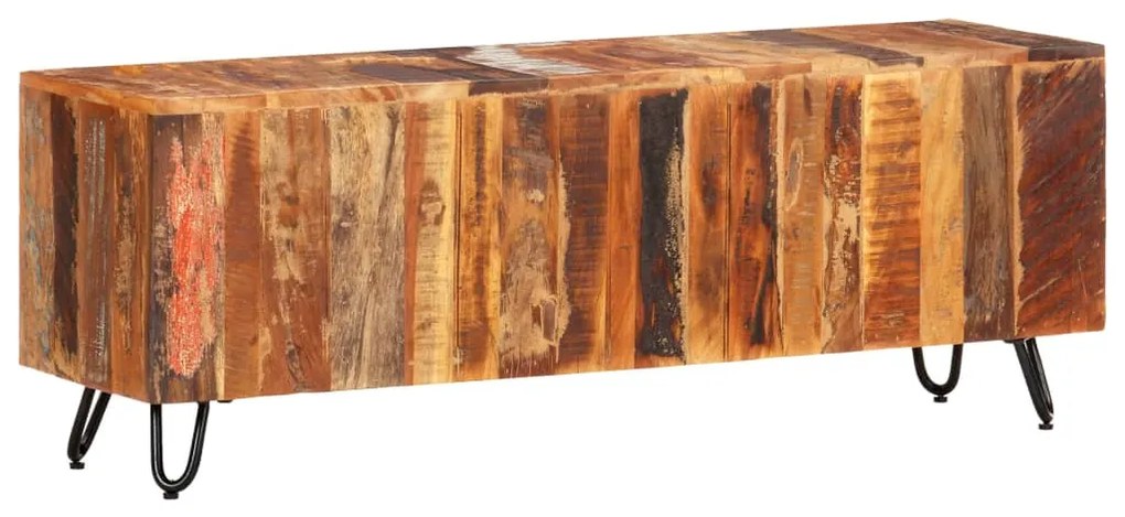 TV skříňka 110 x 30 x 40 cm masivní recyklované dřevo - Default Title