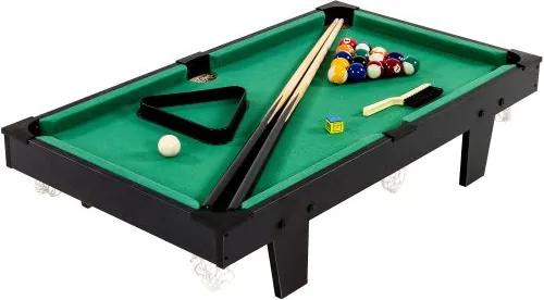 Mini kulečník pool s příslušenstvím 92 x 52 x 19 cm - černá