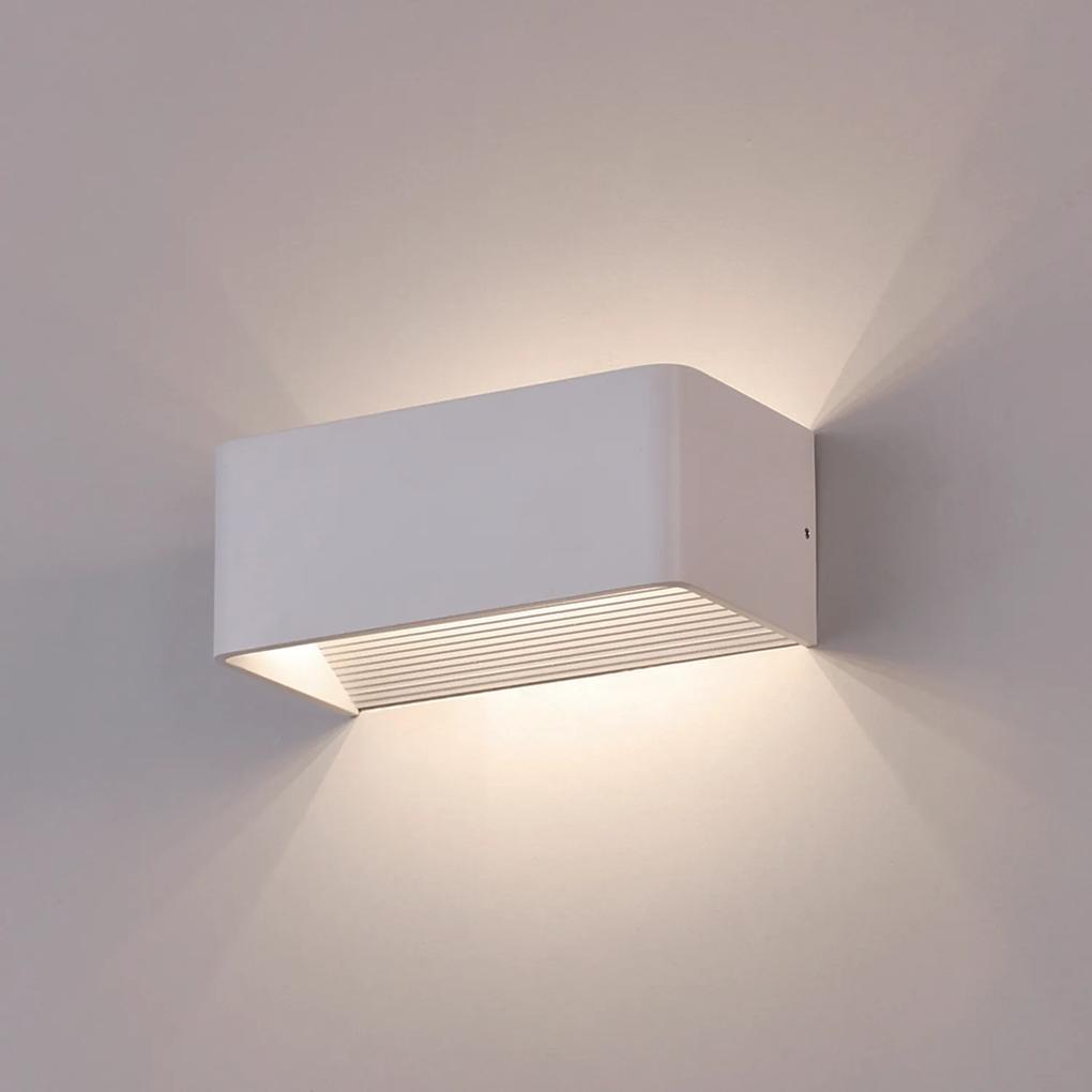 ACB Iluminacion Nástěnné LED svítidlo ICON, š. 20 cm, 10,5W, CRI90, CCT switch 2700-3000K Barva: Bílá, Stmívání: DALI/PUSH