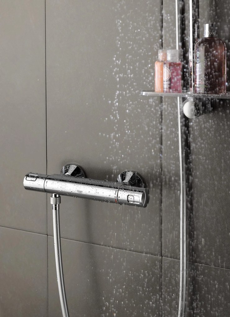 GROHE Precision Start - Termostatická sprchová baterie nástěnná, chrom 34594000