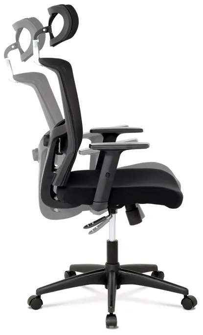 Ergonomická kancelářská židle RELORA - černá síťovina Barva: černá