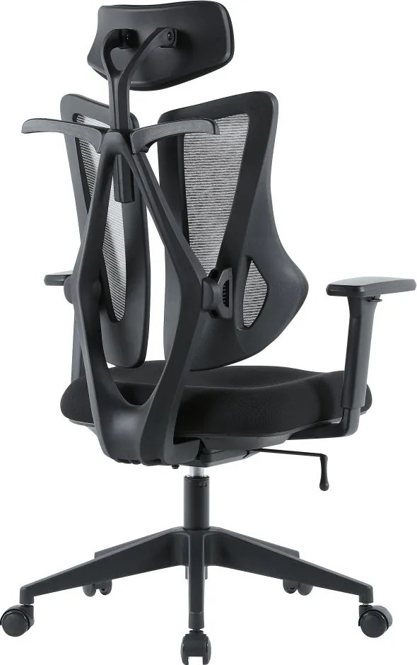 Herní  ergonomická  židle ERACER H3246 — síť / látka, šedá / černá