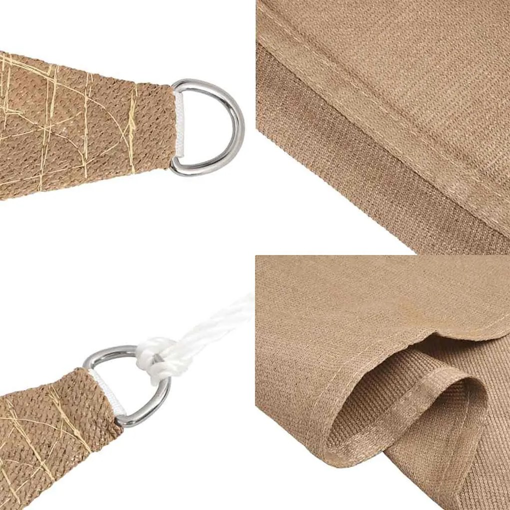 Stínicí plachta 160 g/m² taupe 2,5 x 3 m HDPE 311397