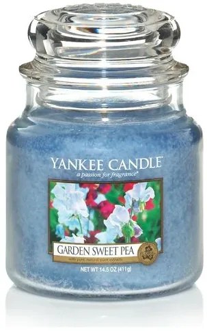 Vonná svíčka Yankee Candle GARDEN SWEET PEA - střední