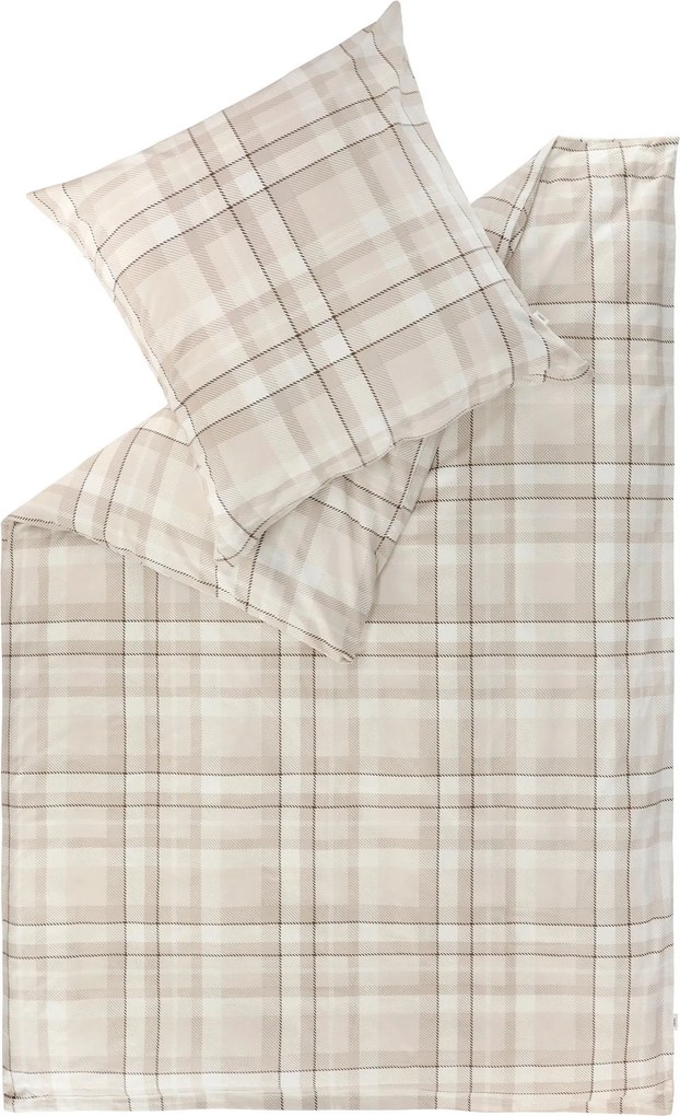 XXXLutz OBOUSTRANNÉ POVLEČENÍ, flanel, béžová, 140/200 cm Esprit - Povlečení - 003021169601