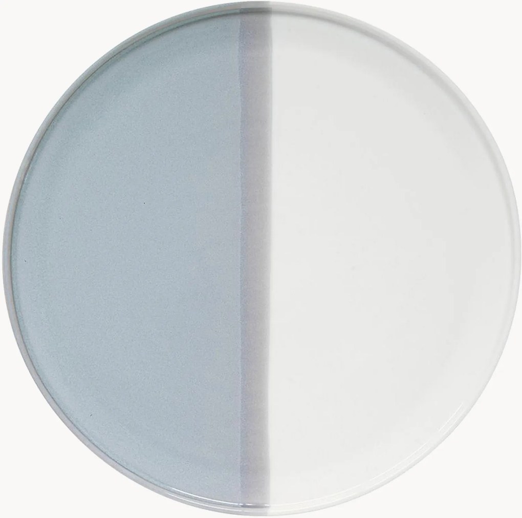 Sada porcelánových mělkých talířů Double, 4 díly