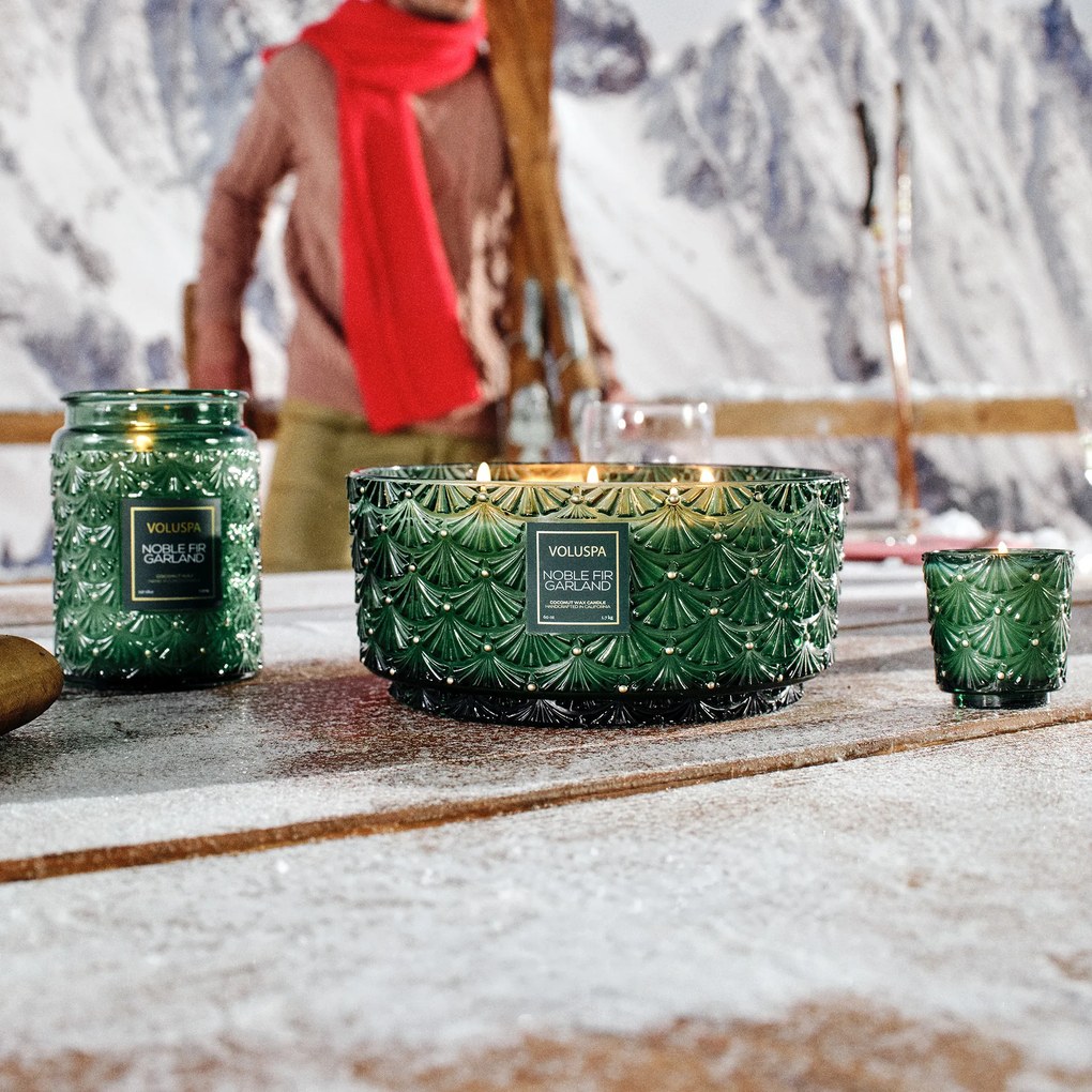 Centerpiece svíčka Noble Fir Garland, 1800 g