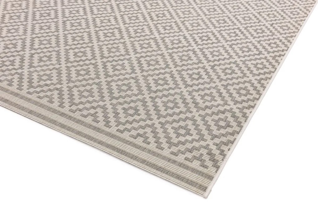 Šedý koberec Granton Diamond Grey Rozměry: 80x150 cm