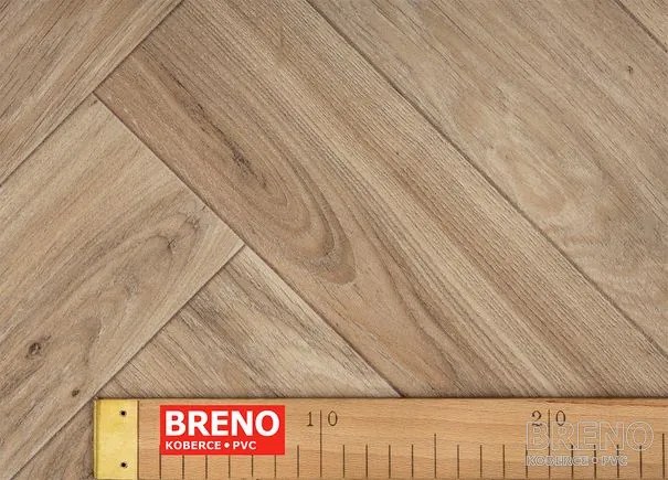 Breno PVC MAXIMA PLUS Estate Oak S611 – dřevěný dekor parket, šíře 400 cm