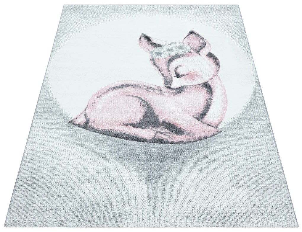 Ayyildiz, Dětský kusový koberec Bambi 850 pink, 160x230, růžová, dětský pokoj