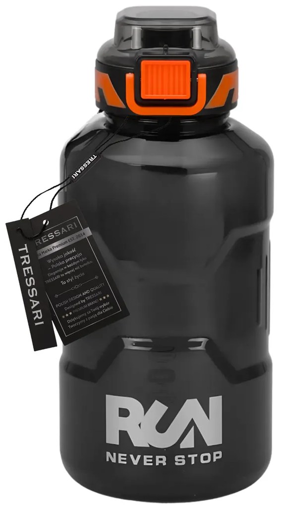 Camerazar Sportovní láhev TRESSARI 1500ml BPA FREE ideální na běhání a hydrataci