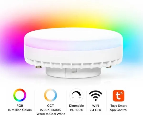 BRILAGI - LED RGB Stm. bodové svítidlo STRIPY 1xGX53/14W/230V Wi-Fi Tuya béžová