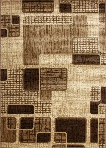 Kusový koberec CHOCO 1701/11 hnědý Rozměr: 120x170 cm