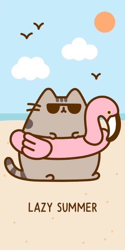 Dětská osuška kočička pusheen mňaumózní dovolená