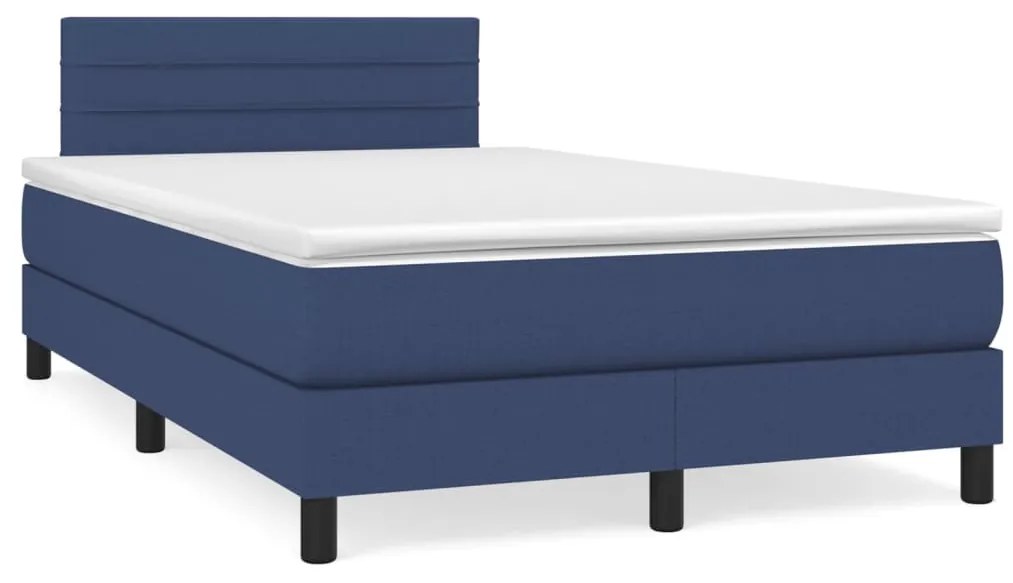 Box spring postel s matrací černá 120x190 cm textil 3269736