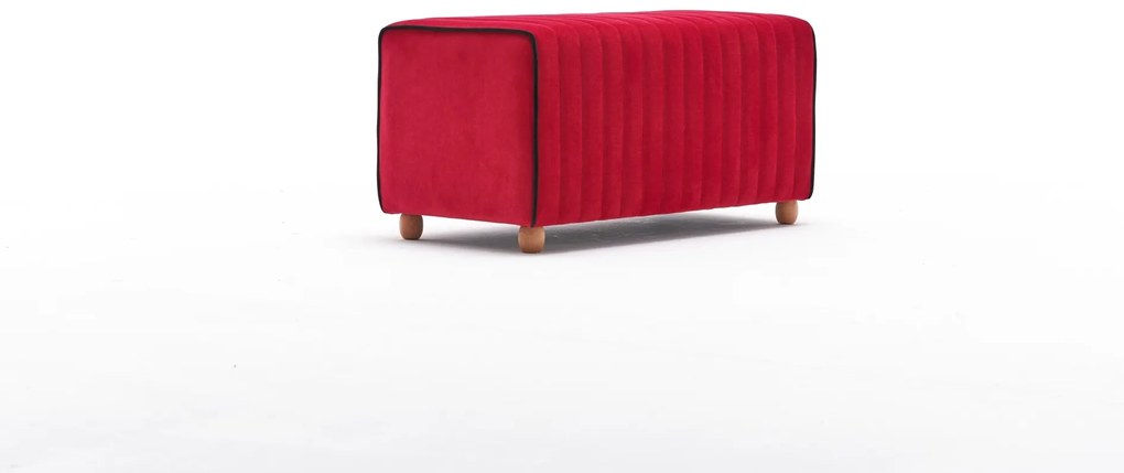Atelier del Sofa Taburet Mabel Puf - Red, Červená