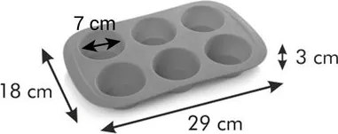 TESCOMA Forma 6 muffinů DELÍCIA SiliconPRIME