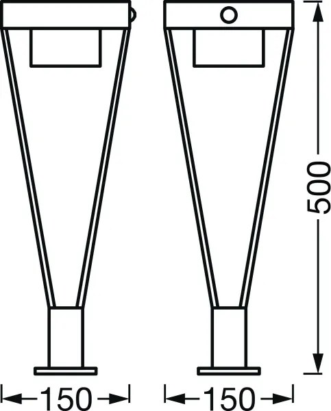 Ledvance - LED Venkovní solární lampa se senzorem BOUQUET LED/6W/3,7V IP44