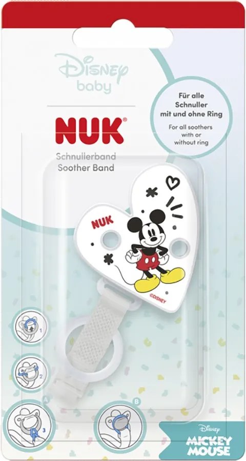 Stužka na dudlík NUK Disney Mickey