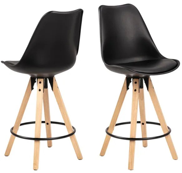 Dima barová židle černá/natur