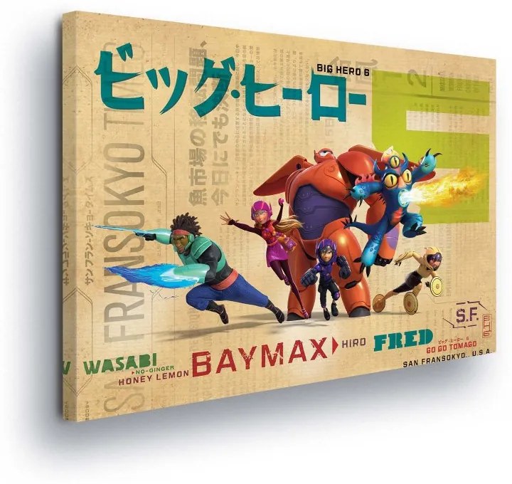 GLIX Obraz na plátně - Disney Big Hero 6 Baymax and Others 100x75 cm