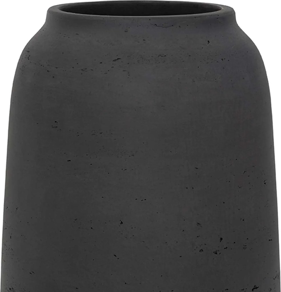 Stolní váza MONTI, sklolaminát, výška 28 cm, antracit