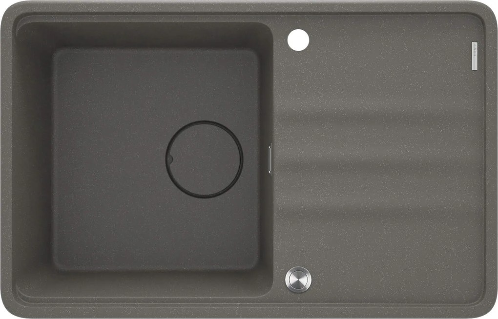 Deante Momi, 1-komorový granitový drez 780x500x230 mm, antracitová metalíza, DEA-ZKM_T113