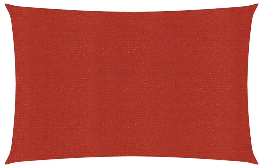 vidaXL Stínící plachta 160 g/m² červená 2 x 4,5 m HDPE