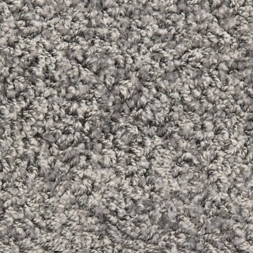Schodové rohože 15 ks 56 x 17 x 3 cm šedé, půlkulaté 133892